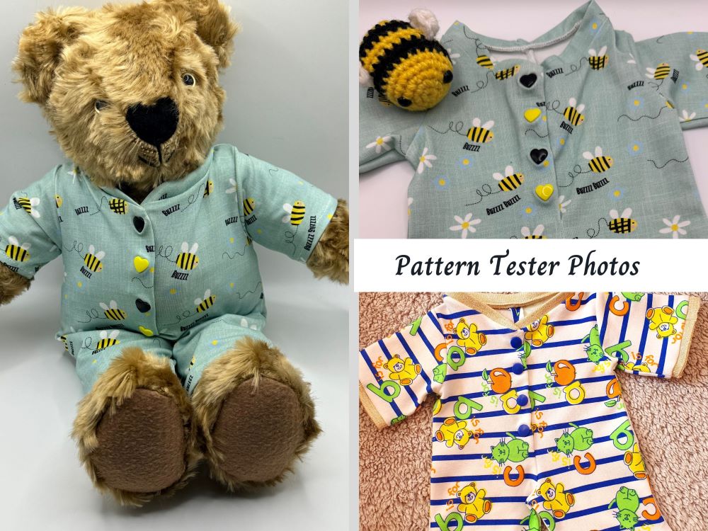 Teddy Bear Sleepsuit Sewing Pattern. – Best Dressed Bears