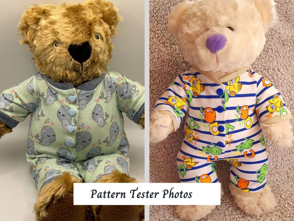 Teddy Bear Sleepsuit Sewing Pattern. – Best Dressed Bears
