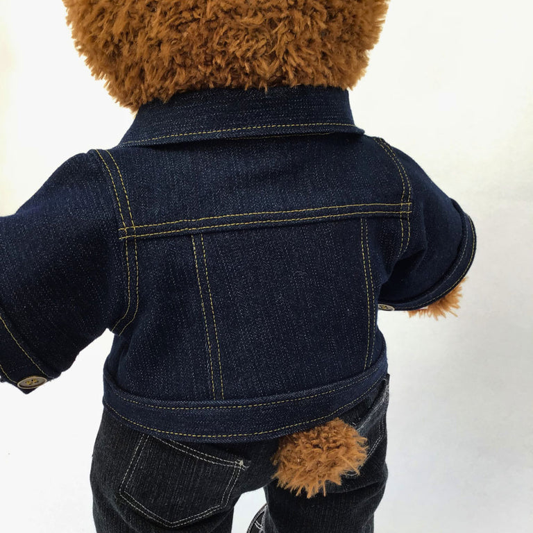 Teddy Bear Denim Jacket Pattern (Teddy Bear Clothes Sewing Pattern ...
