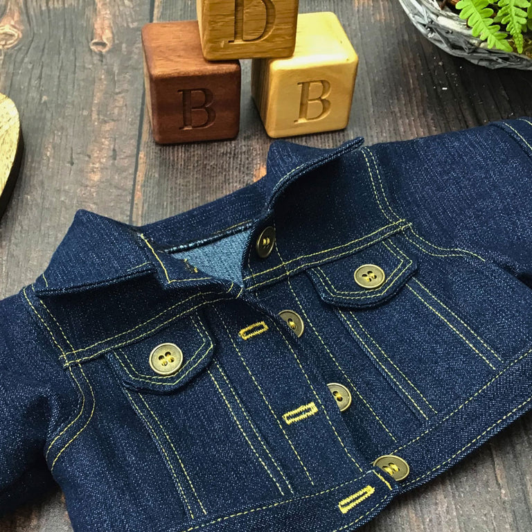 Teddy Bear Denim Jacket Pattern (Teddy Bear Clothes Sewing Pattern ...