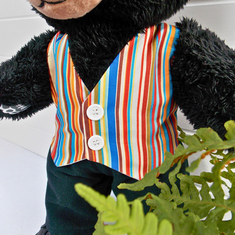 Teddy Bear Waistcoat Sewing Pattern (Teddy Bear Clothes Sewing Patterns ...