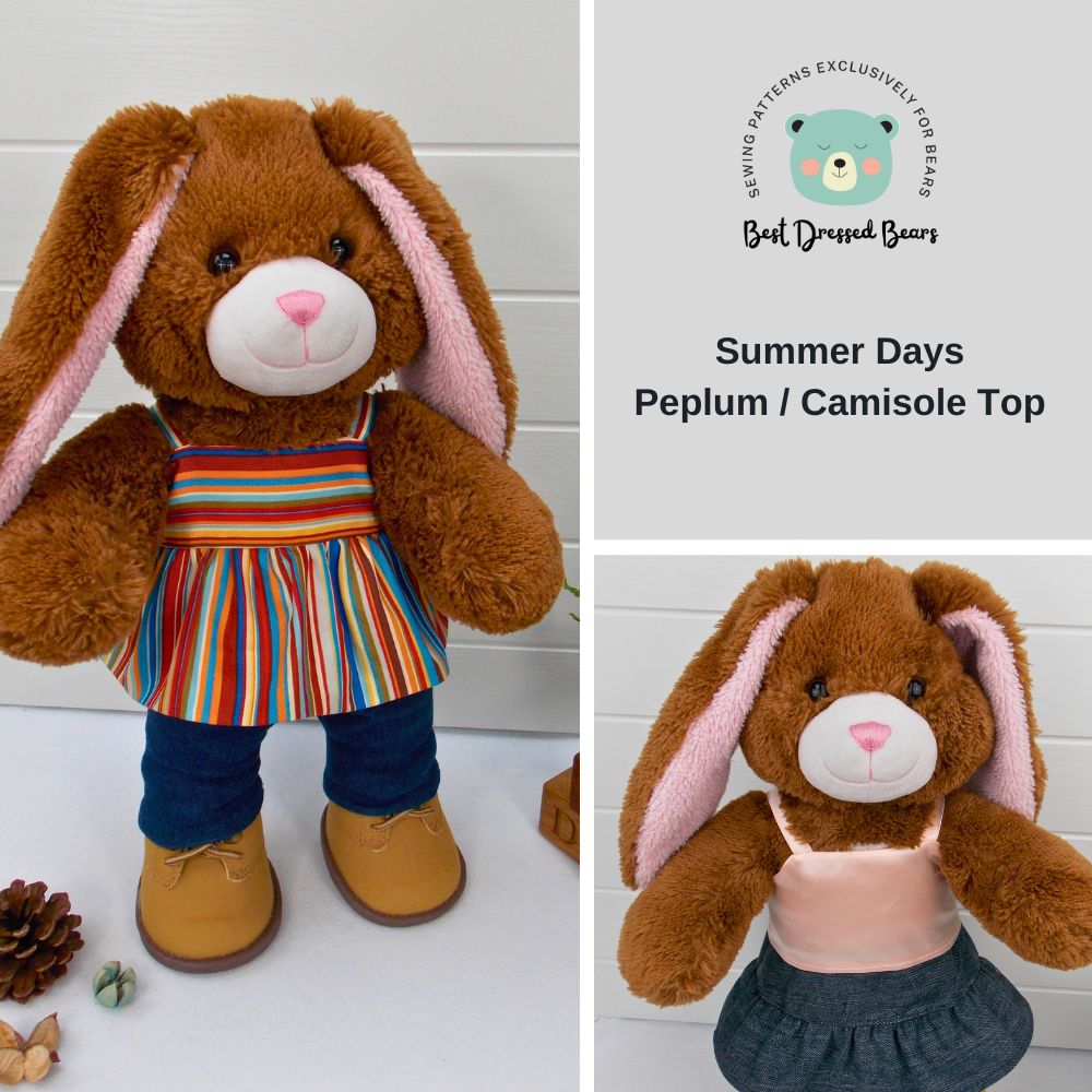 Teddy Bear Clothes Sewing Pattern - 5 Pattern Bundle - Save 15% – Best ...